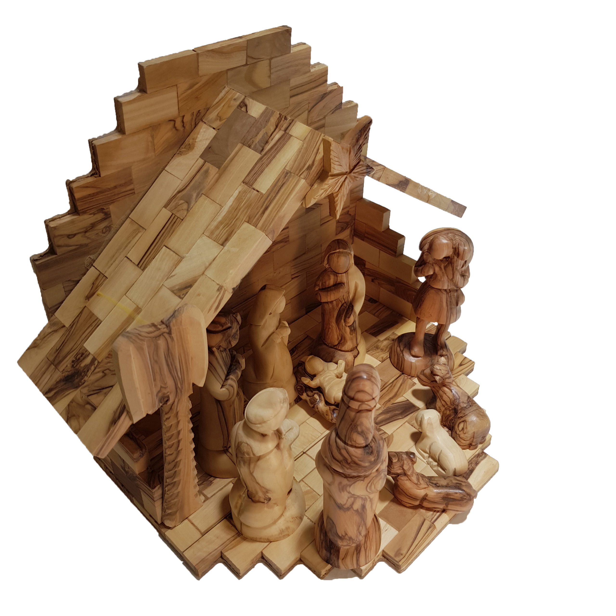 Olive Wood – Nativity Set Special - Model 0028 - Holy Land Shopping